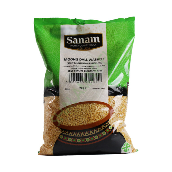 Sanam Moong Dall Washed 2kg :: Shalamar Foods