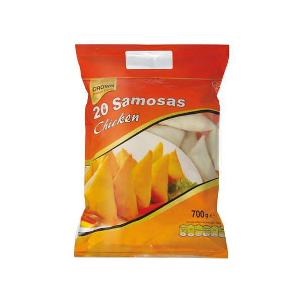Crown Frozen Chicken Samosas 20pcs :: Shalamar Foods