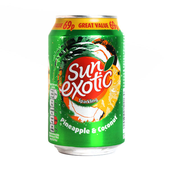 Sun Exotic Sparkling Pineapple & Coconut Juice 330ml :: Shalamar Foods