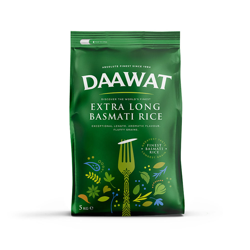 Daawat Extra Long Basmati Rice 5kg :: Shalamar Foods